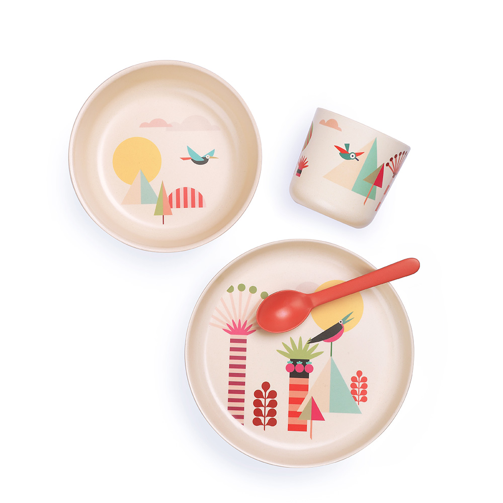 Bamboo Kid Set - Illustrated - iluminar - EKOBO Australia